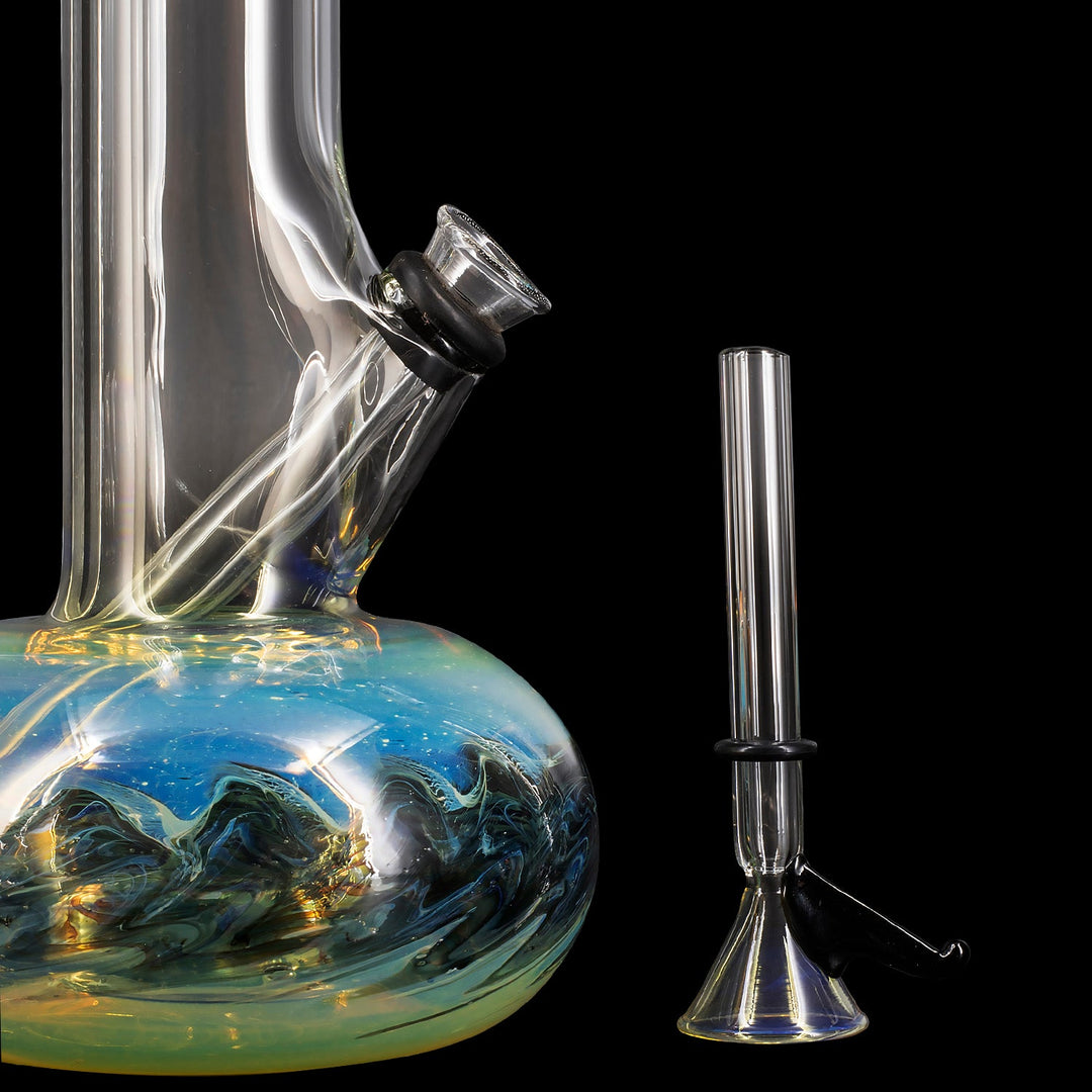 "Smoke Signals" Buoy Fumed Base Bong – Smoke With This