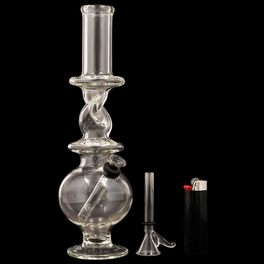 "Typhoon Twister" Glass Bong – Smoke With This